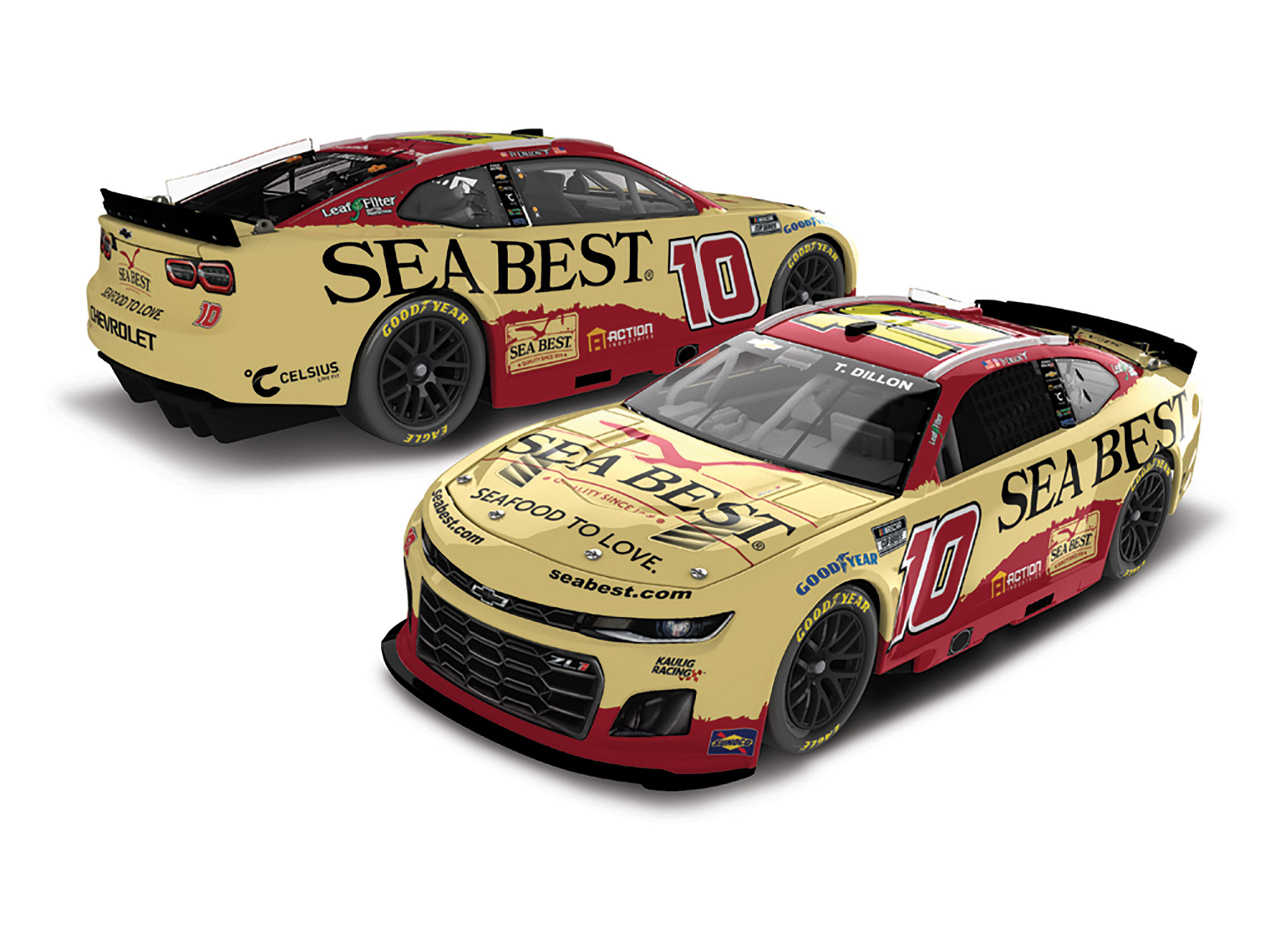 TY DILLON 2025 SEA BEST 1:24 ARC DIECAST