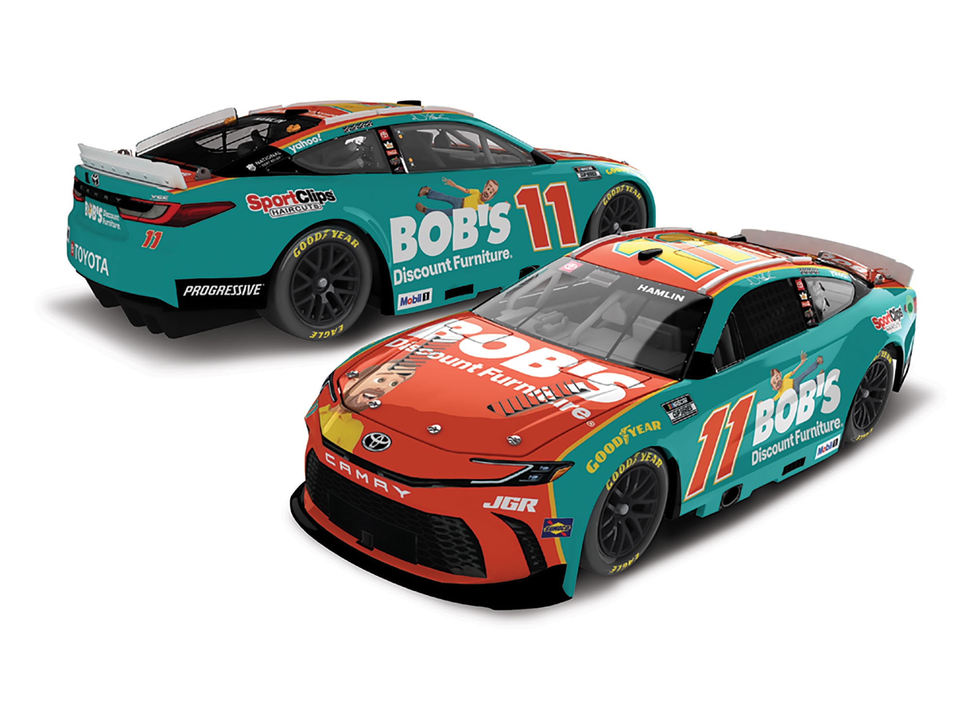 DENNY HAMLIN 2025 BOB'S DISCOUNT FURNITURE 1:24 ARC DIECAST