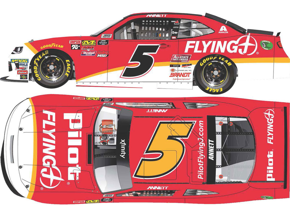 Michael Annett's 2018 Pilot/ Flying J Paint Scheme. : r/NASCAR