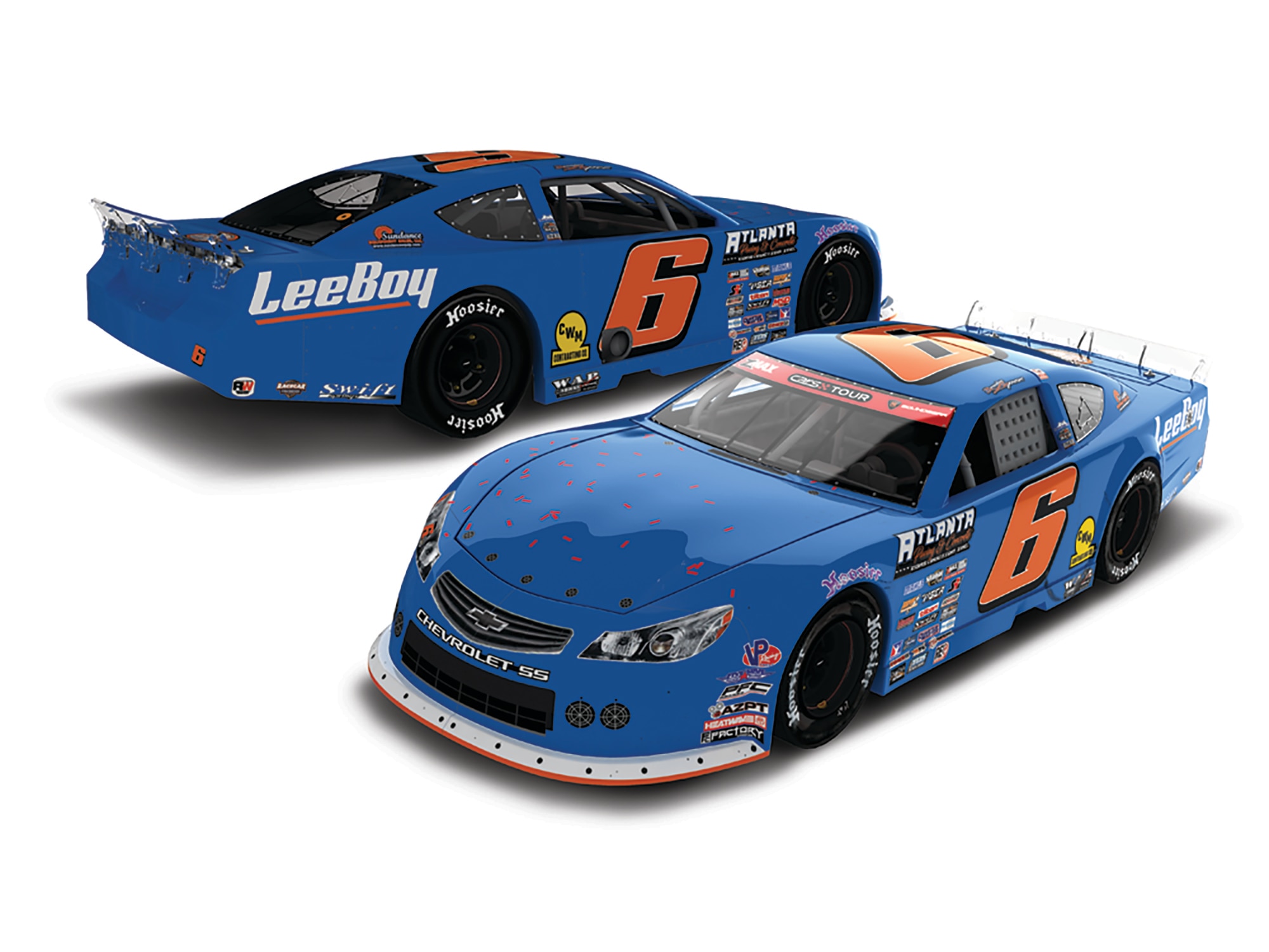 BRANDON LOPEZ 2025 ATLANTA PAVING & CONCRETE RACED WIN 1:24 ARC DIECAST